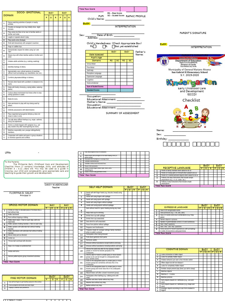 ECCD Checklist | PDF