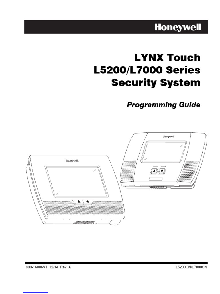 Lynx Touch l5200 Series | PDF | Ip Address | Telephone