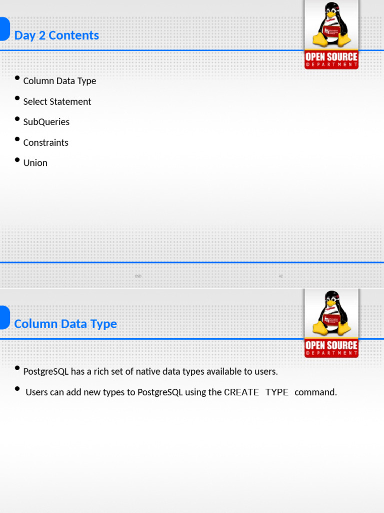 PostgreSQL Lec2 | PDF