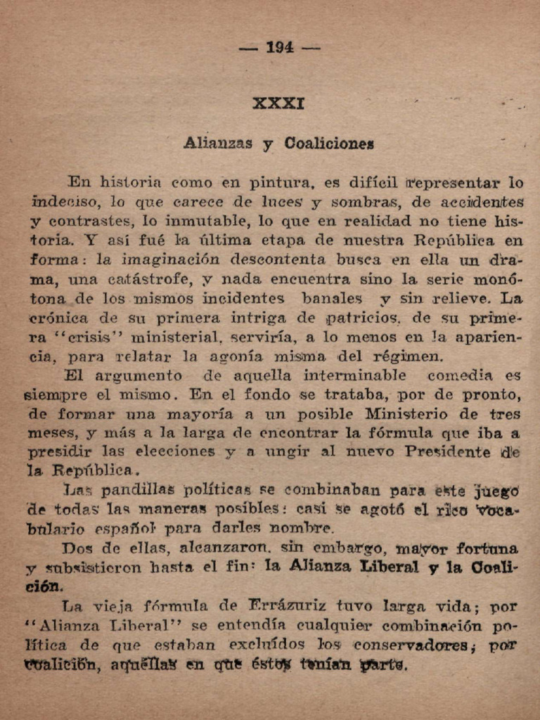 La Fronda Aristocrática (A. Edwards) - Agotamiento Del Liberalismo | PDF