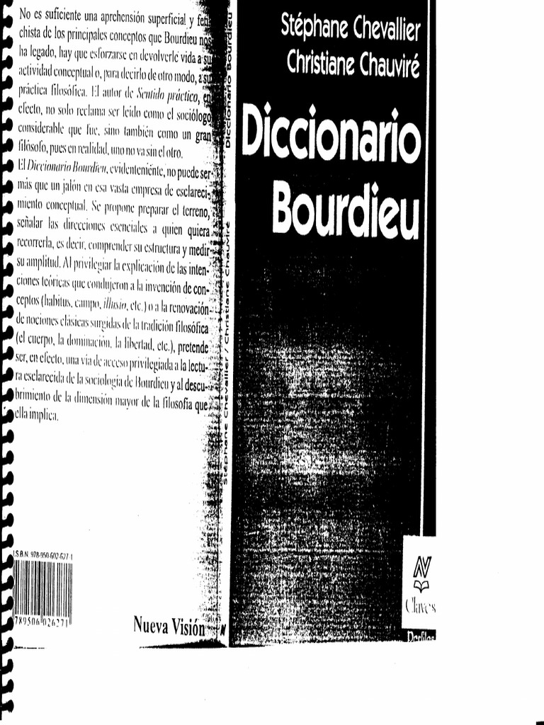 Diccionario de Bourdieu | PDF