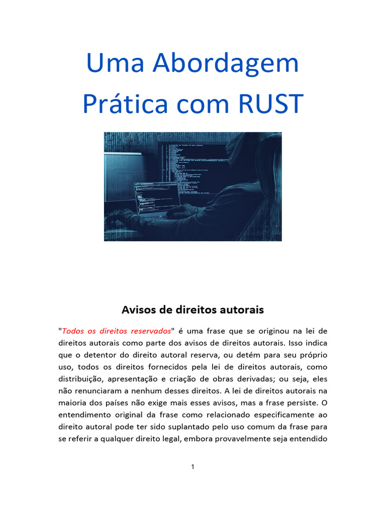 Uma Abordagem Prática Com RUST | PDF