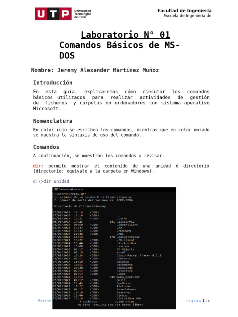 Guia de Laboratorio S01 | PDF