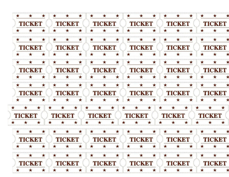 tickets para imprimir | PDF