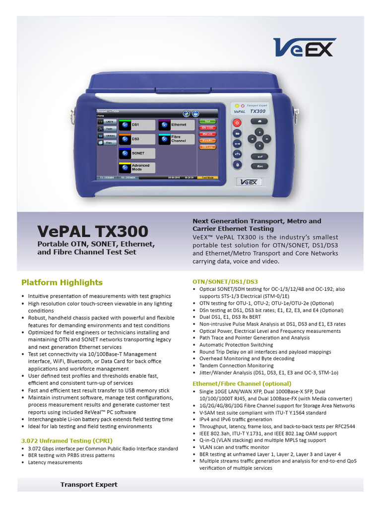 Tx300 Data Sheet-6320 | PDF