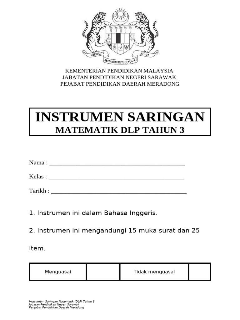 Mathematics Year 3 DLP Question Final | PDF | Mathematics | Teaching ...