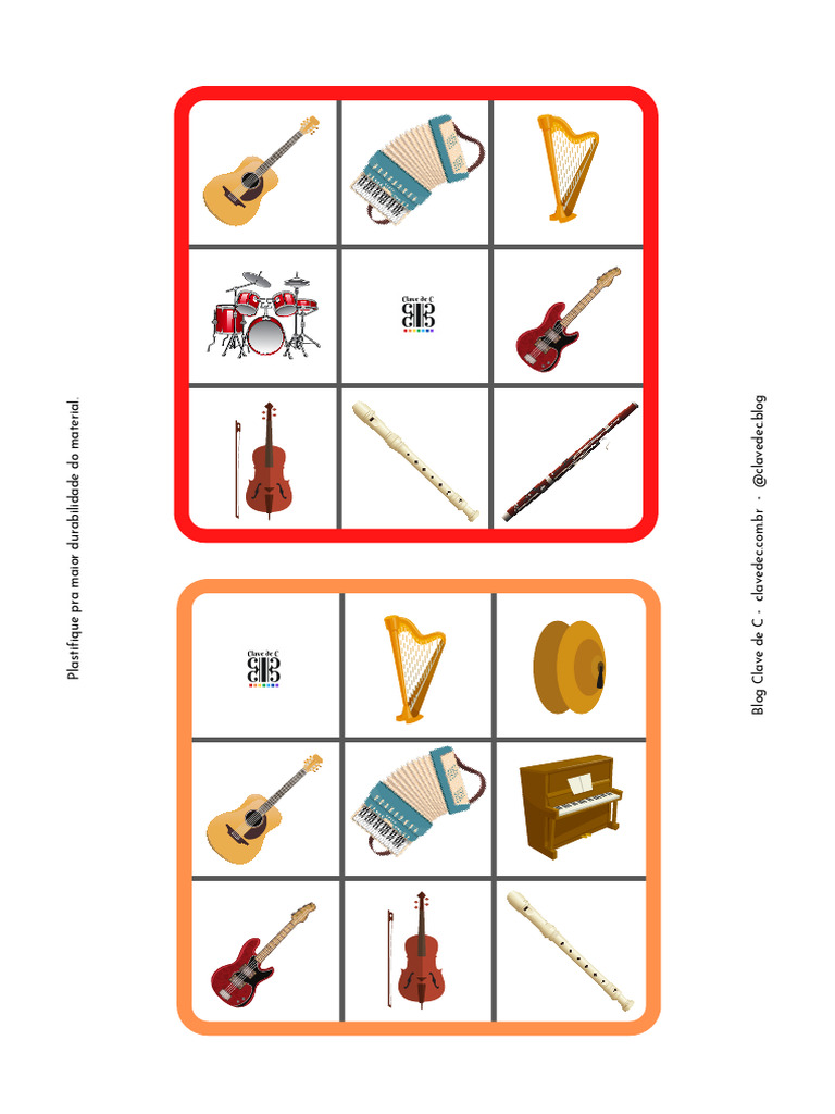 Bingo Instrumentos Musicais | PDF