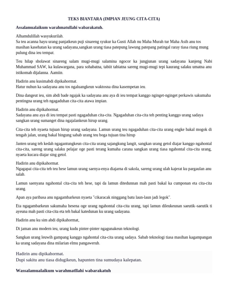 TEKS BIANTARA | PDF