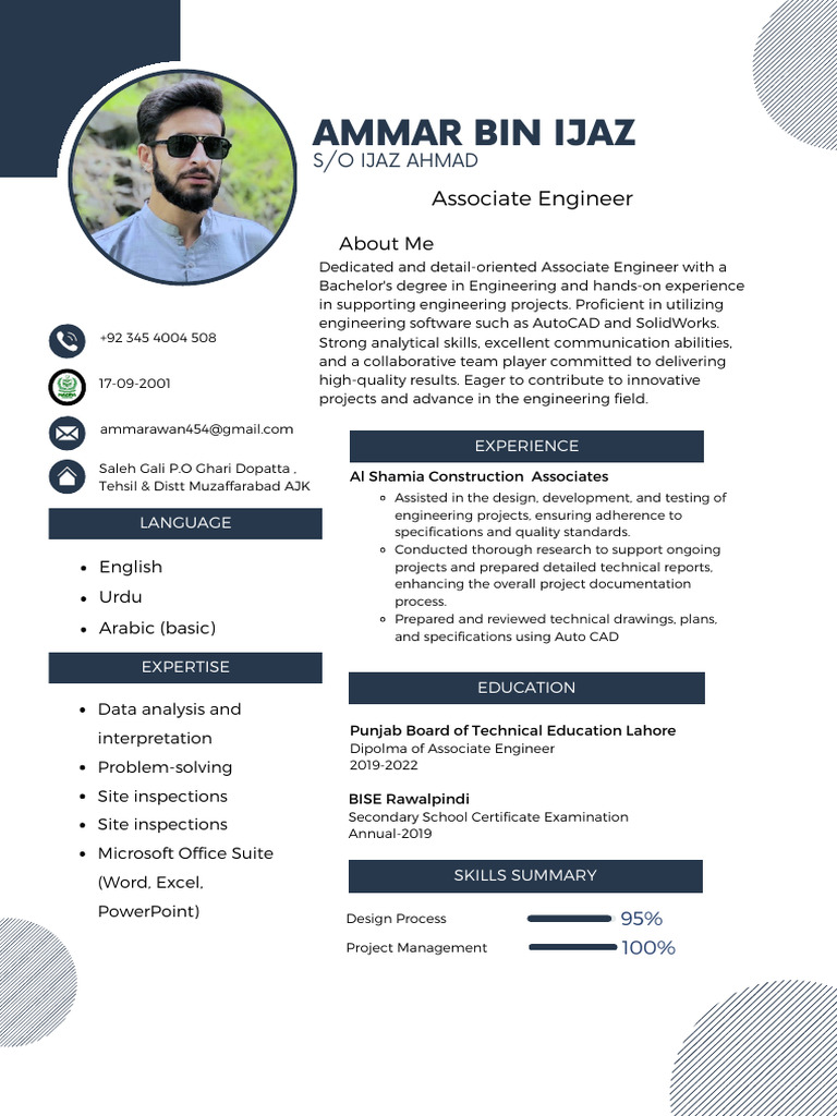 Ammar Bi Ijaz CV | PDF
