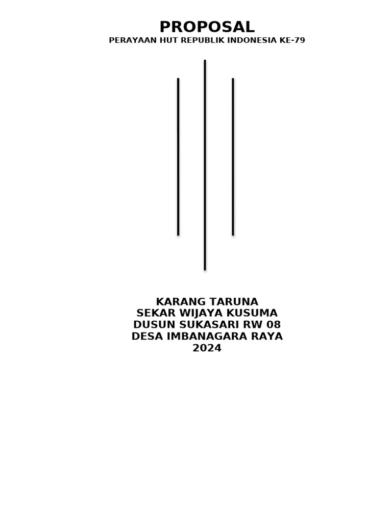 PROPOSAL HUT RI 79 No Sponsor | PDF