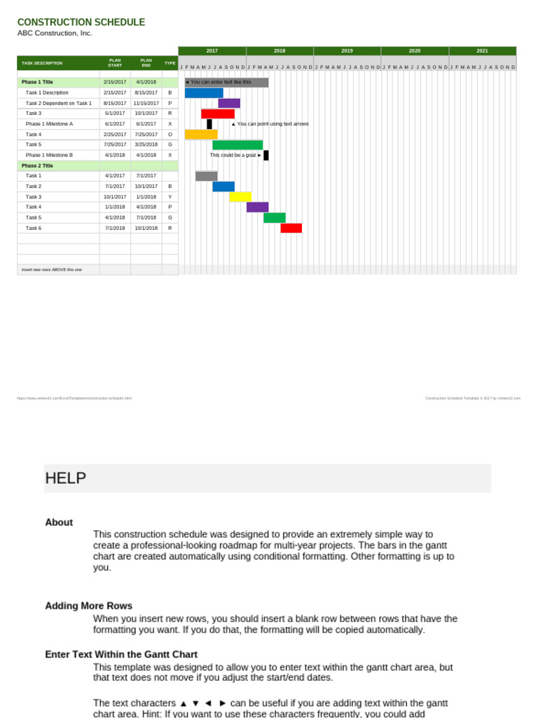 Construction Schedule | PDF