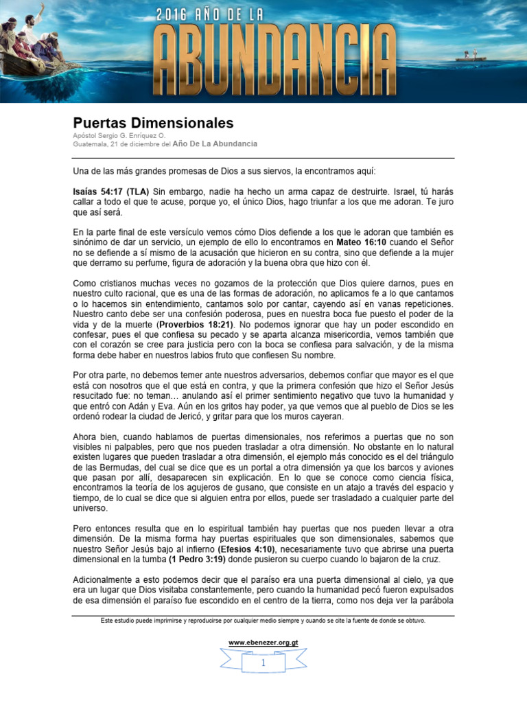 Puertas Dimensionales | PDF