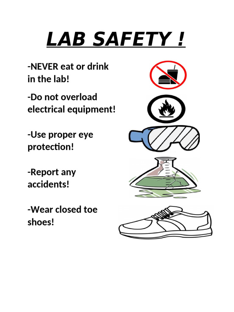 Science Safety Poster | PDF