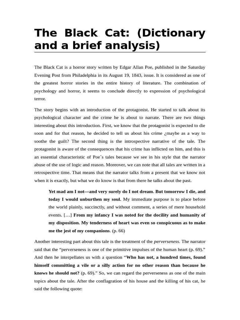 The Black Cat | PDF