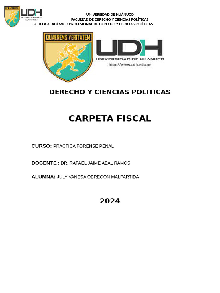 Caratula Udh | PDF