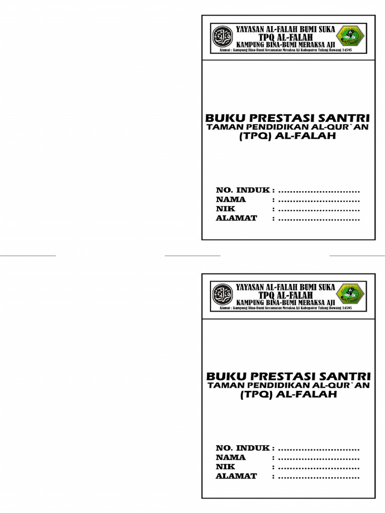 Cover Prestasi | PDF