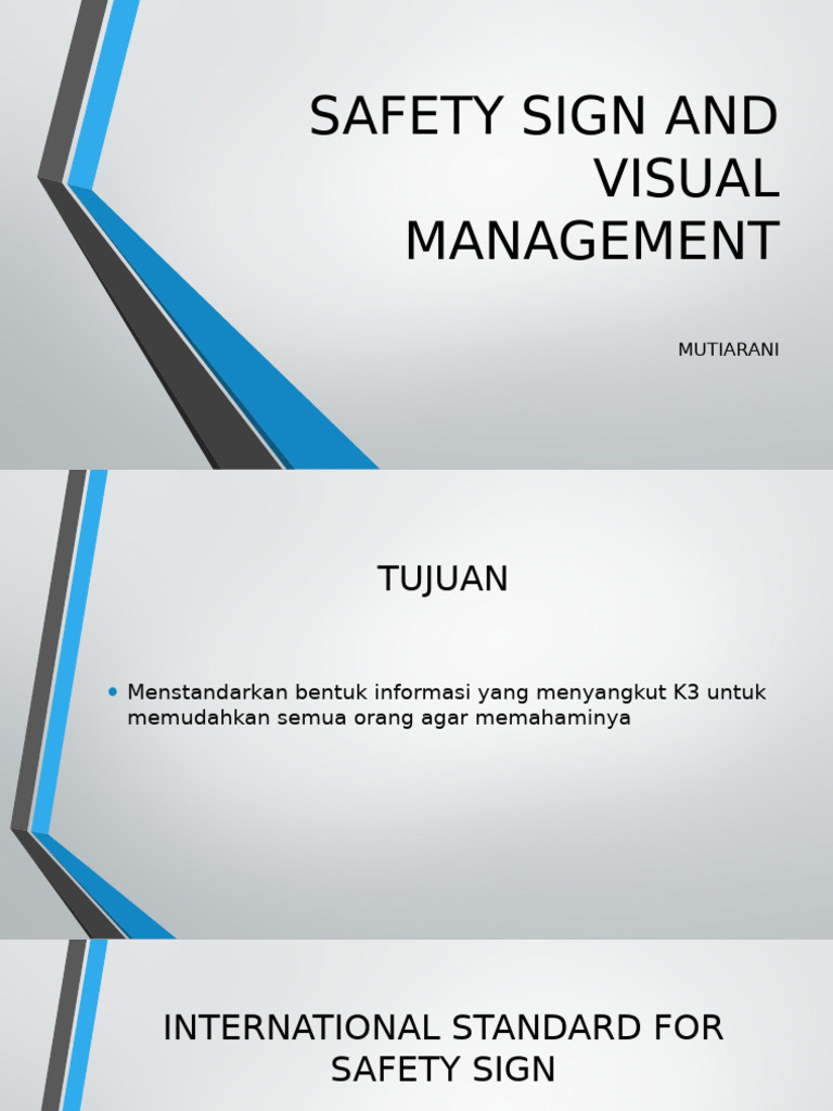 Safety Sign and Visual Management | PDF