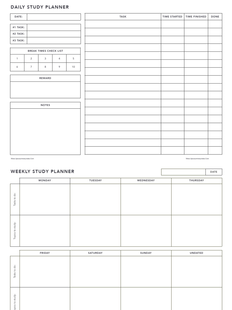 How To Plan Your Study | PDF