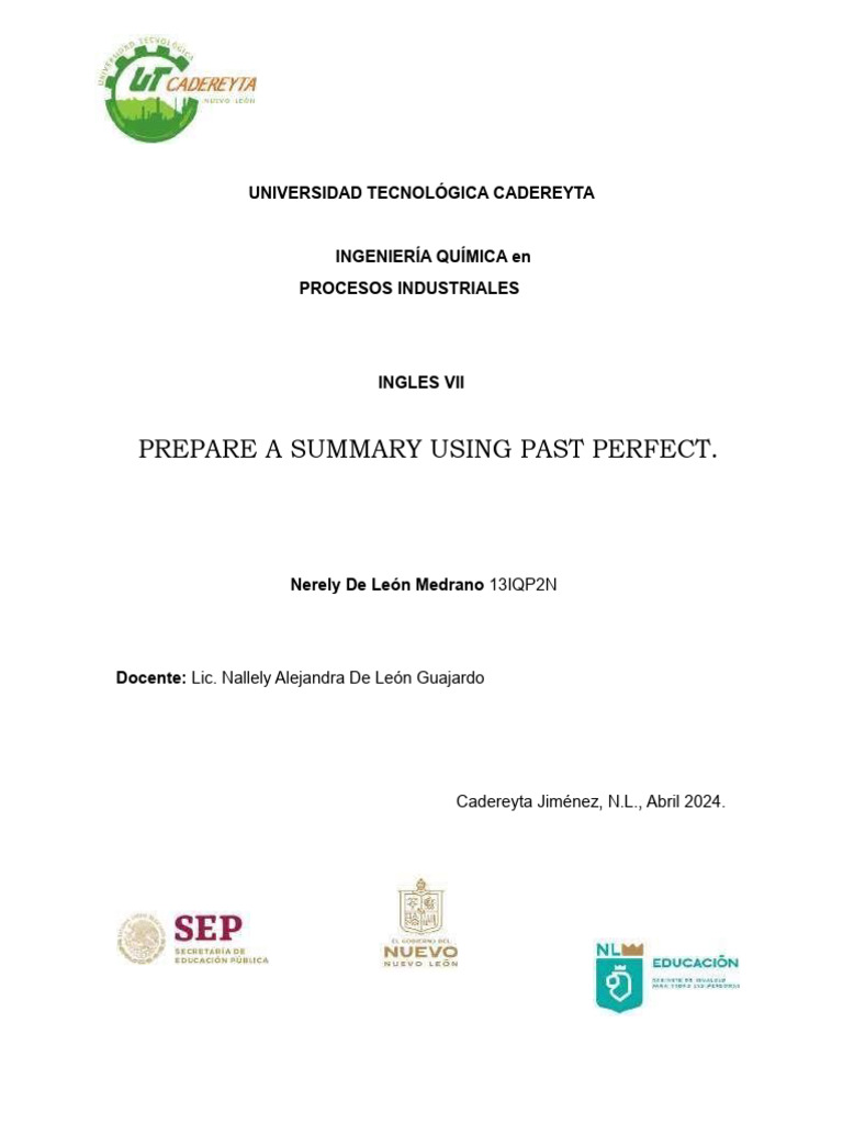 Actividad Final- InGLES | PDF