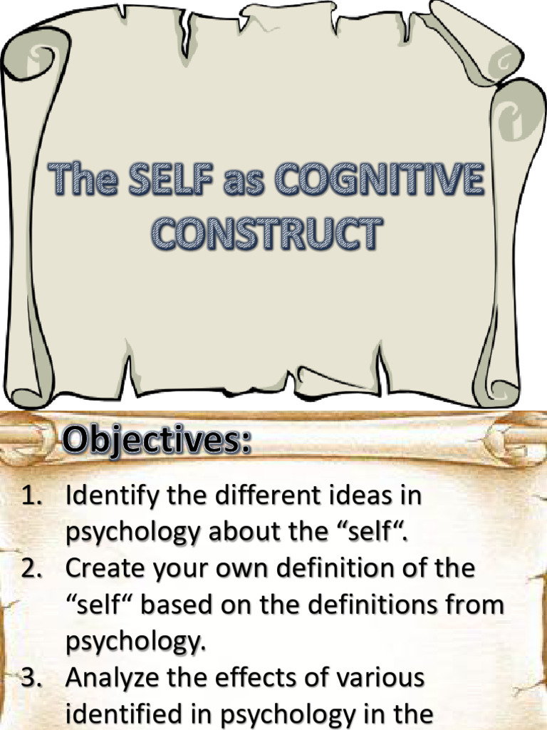 The Self As Cognitive Construct | PDF