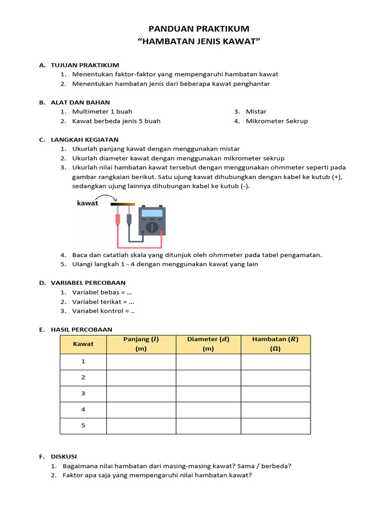 Hambatan Jenis Kawat-1 | PDF