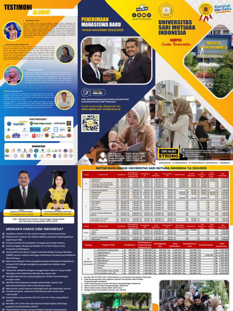 Brosur Usm Indonesia 2024 1 | PDF