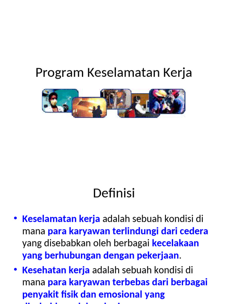 Program Keselamatan Kerja dan Kesehatan | PDF