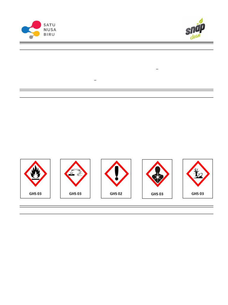 MSDS Disinfectant | PDF