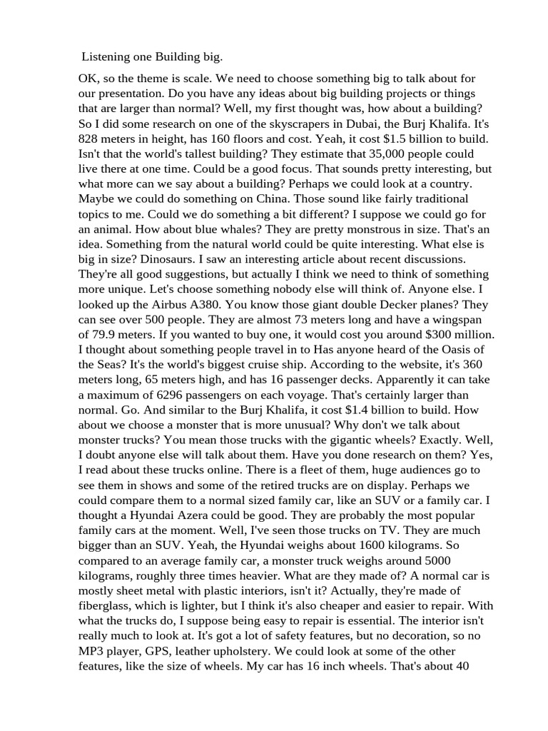 File Nghe Unit 4 | PDF