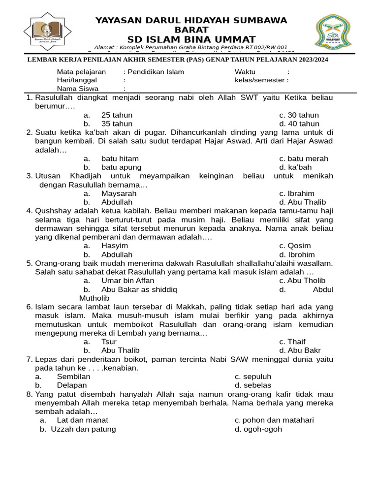 Pend - Islam 3 | PDF