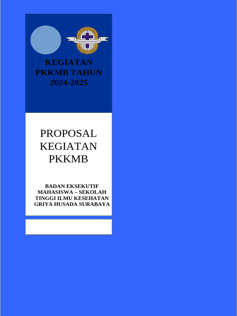 Proposal Kegiatan PKKMB 2023 | PDF