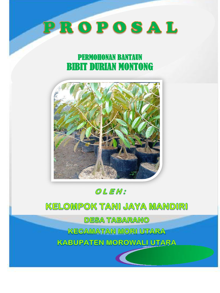 Proposal Bibit Durian | PDF