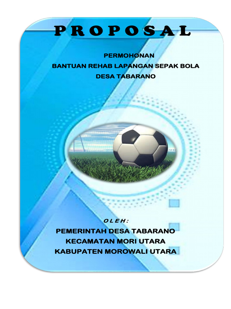 Proposal Lapangan Sepak Bola Desa Tabarano 2 | PDF