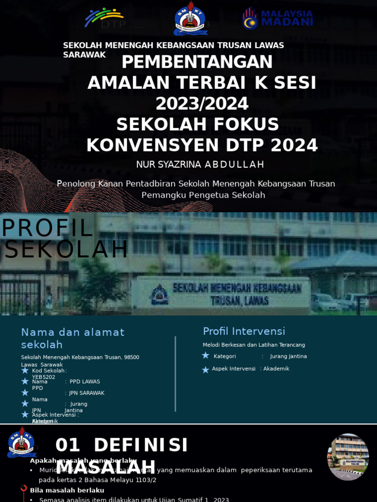 SMK Trusan Pembentangan Pat Konvensyen DTP 2024 | PDF