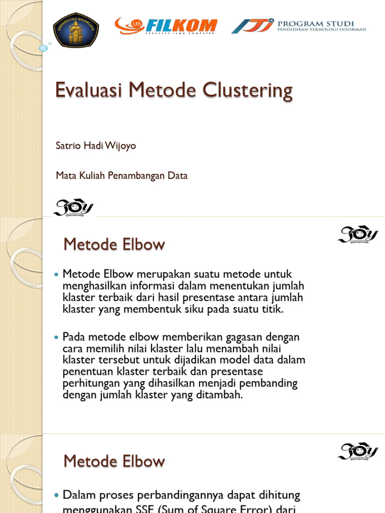 06-Evaluasi Metode Clustering | PDF