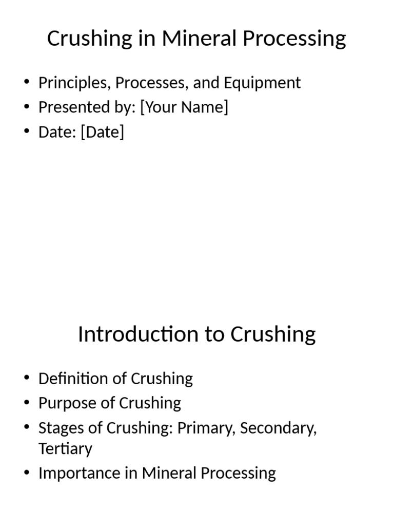 Crushing_in_Mineral_Processing_Presentation-3 | PDF