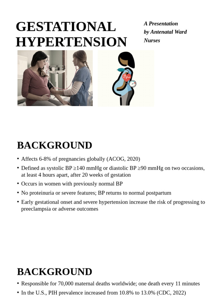 Gestational Hypertension Anw | PDF