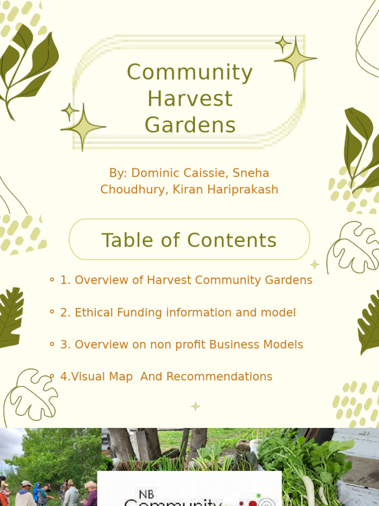 Final Presentation - Community Gardens | PDF