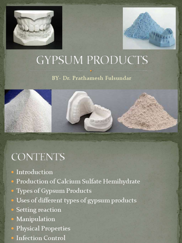 Gypsum Products | PDF