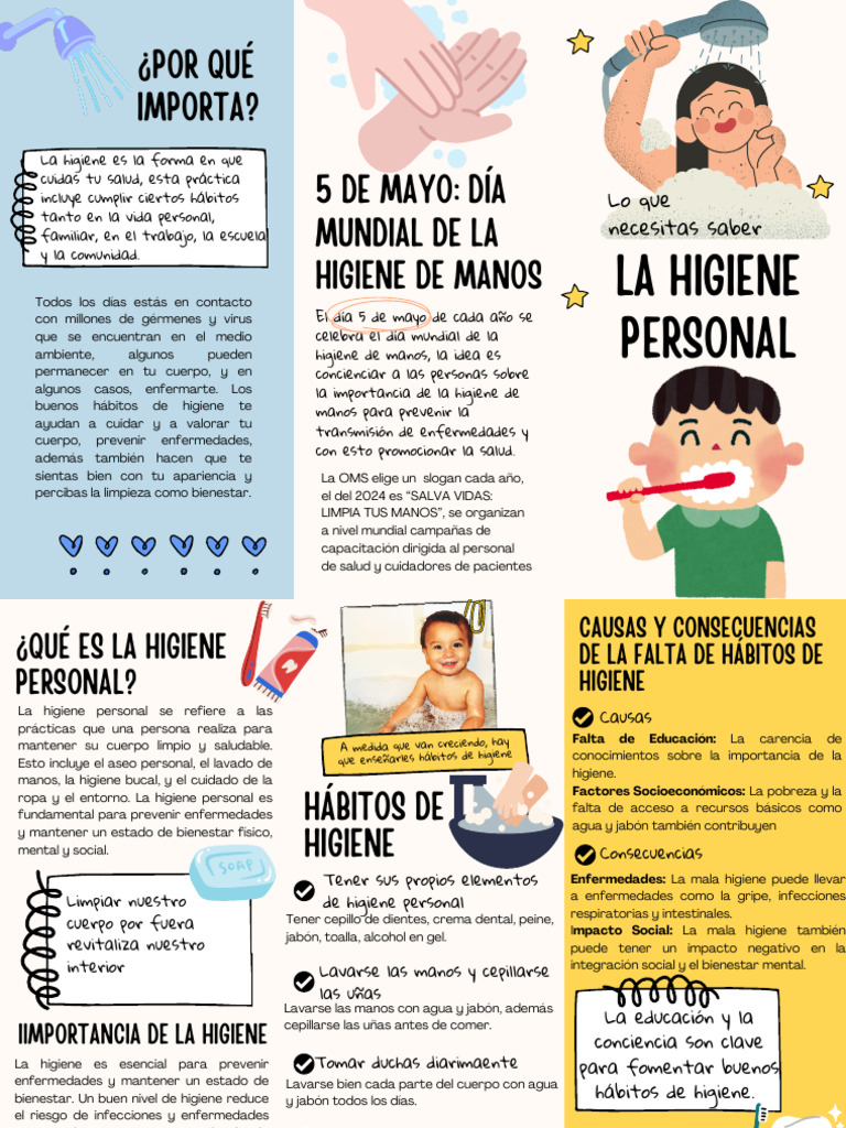 Tríptico - Higiene Personal | PDF