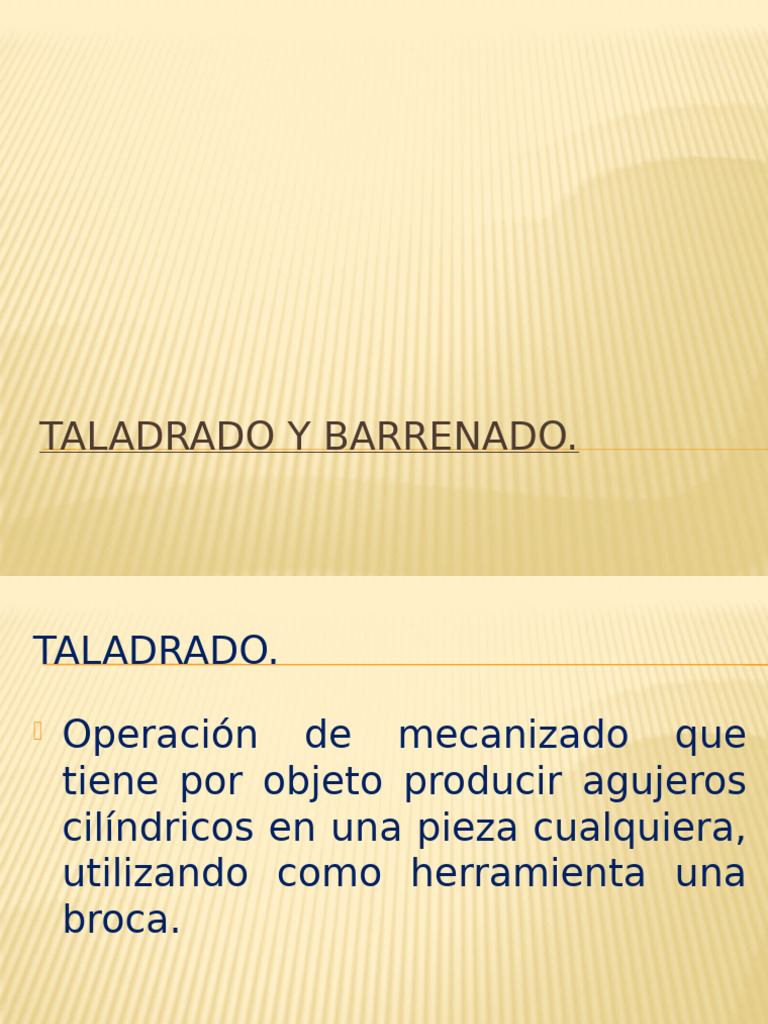 Taladrado Y Barrenado | PDF