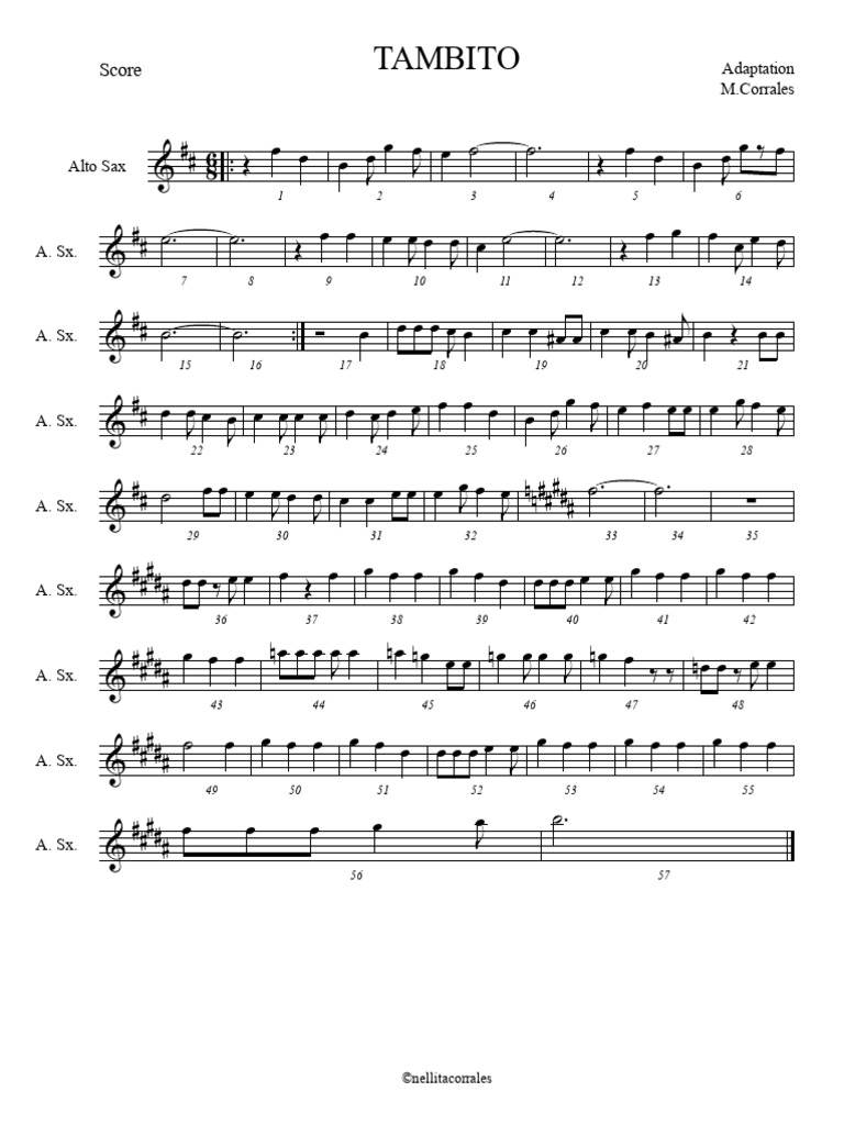 Alto Sax Tambito | PDF