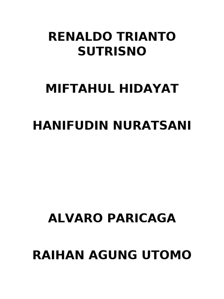 Nama Kamar Peserta | PDF