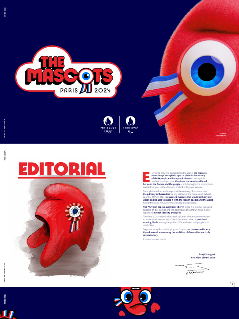 Paris 2024 Press Kit Paris 2024 Mascots 11 2022 | PDF