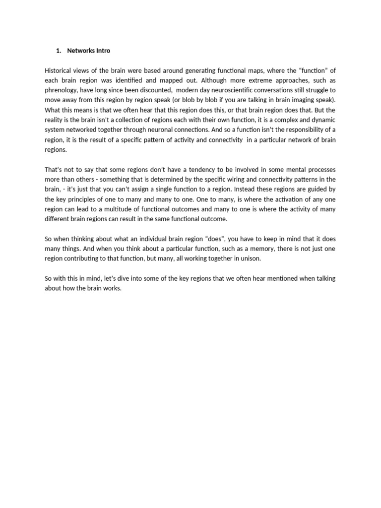 Brain Region Scripts | PDF