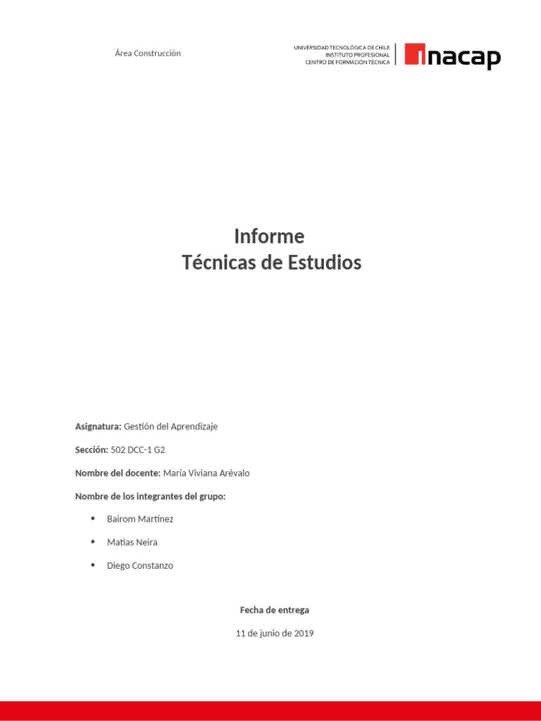 Tecnicas de Estudio | PDF