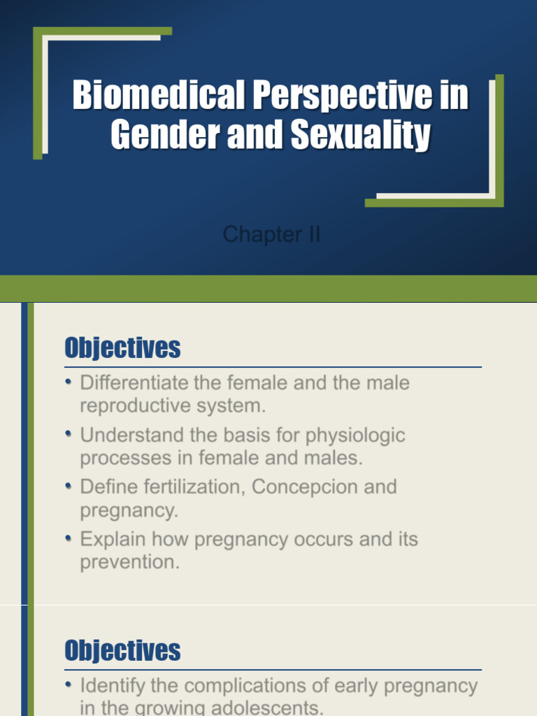 Biomedical Perspective in Gender and Sexuality | PDF