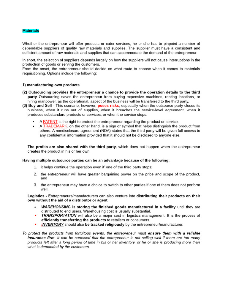 Materials Reviewer | PDF