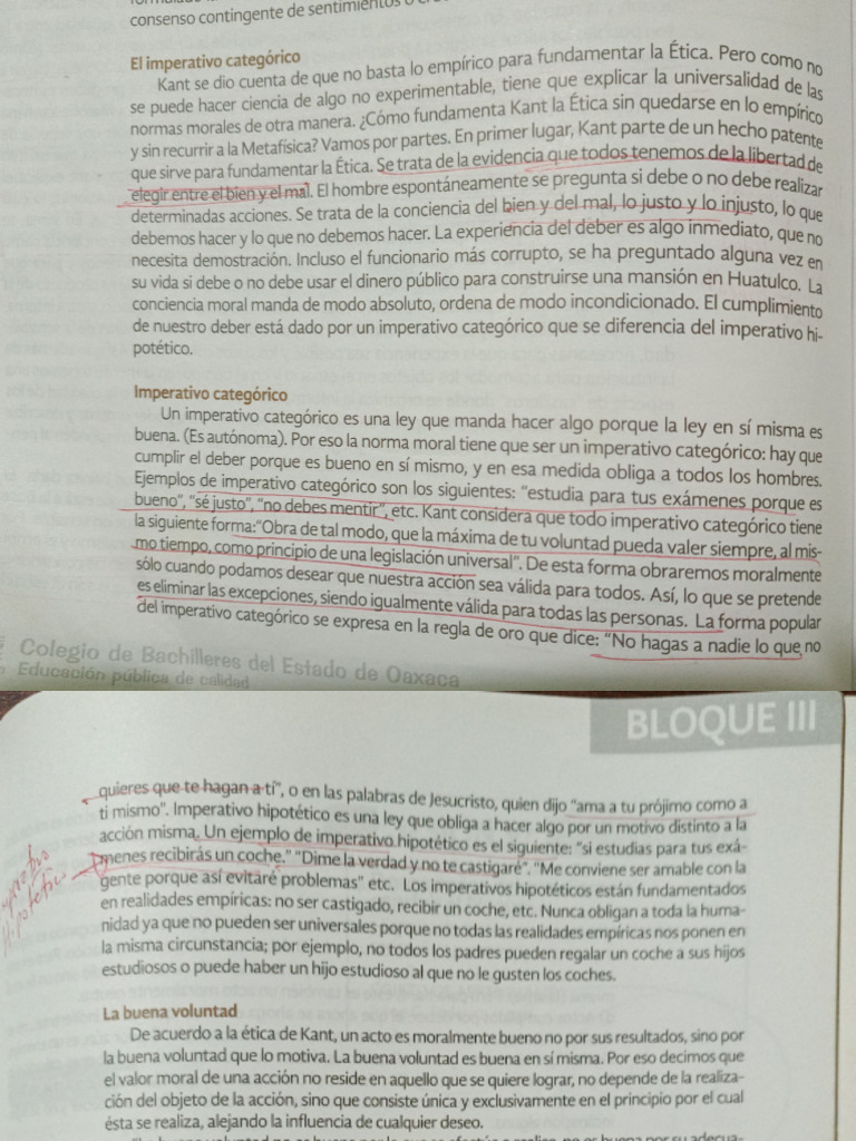 El Imperativo Categórico | PDF