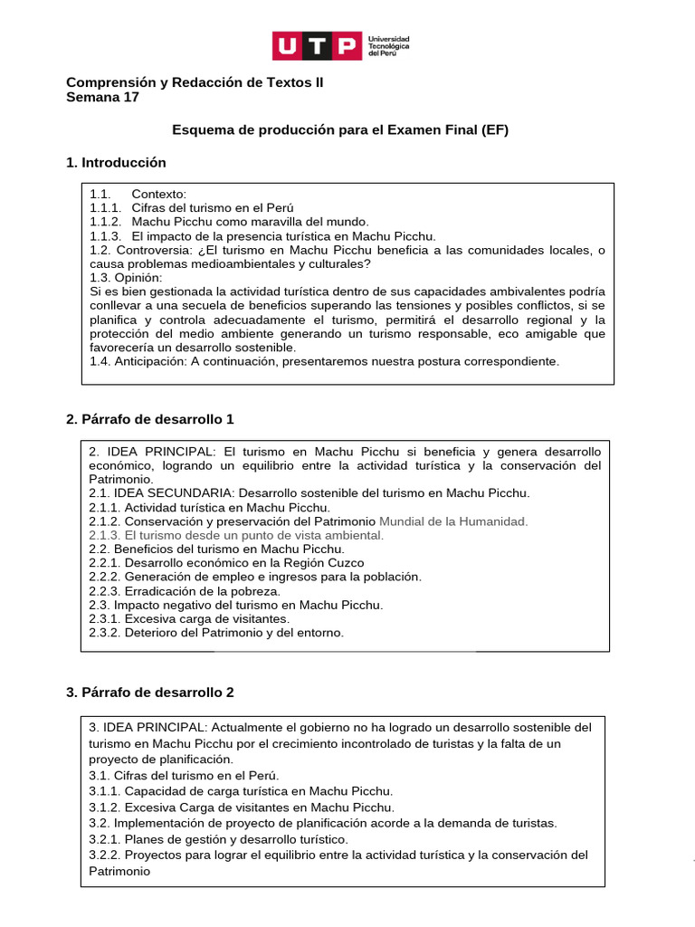 esquema de produccion final | PDF